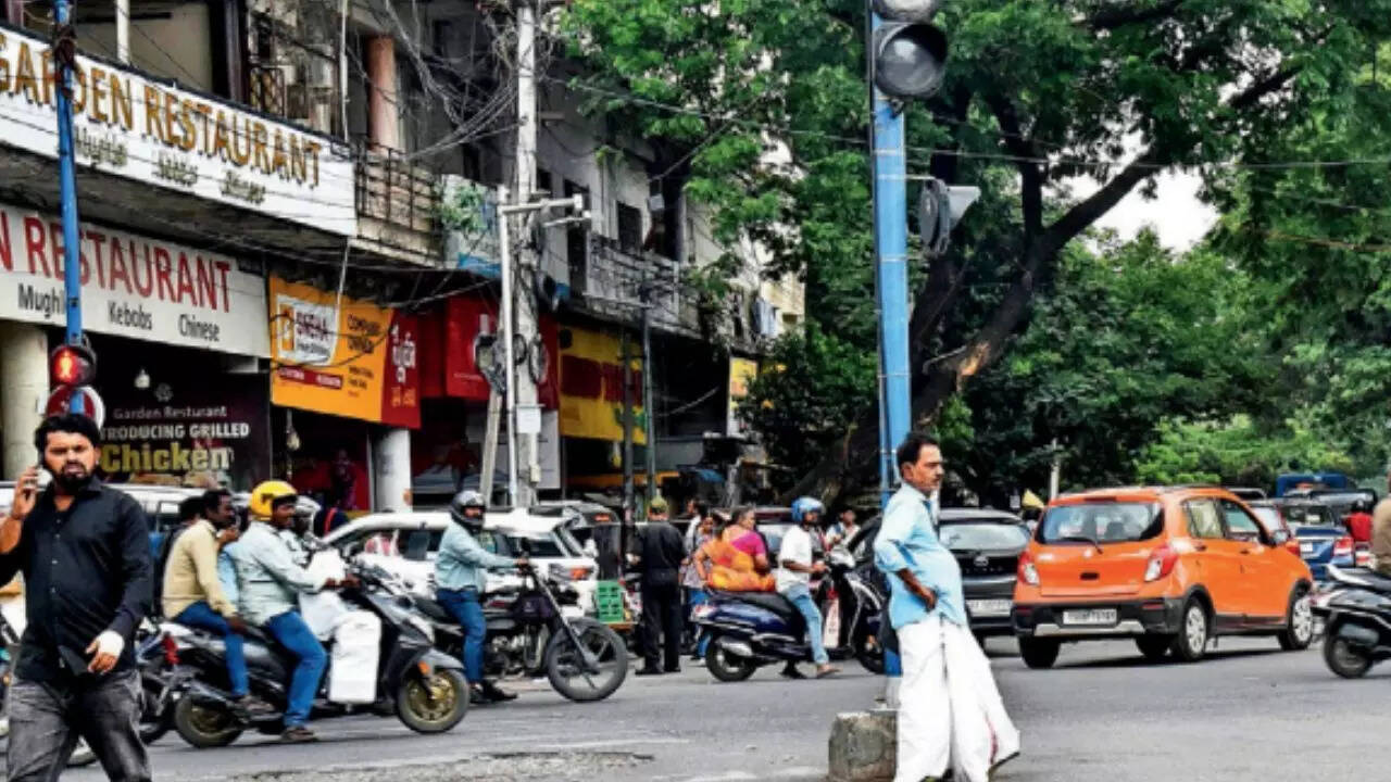 Hyderabad roads in a mess: Faded signs, missing markings, risky strips ...