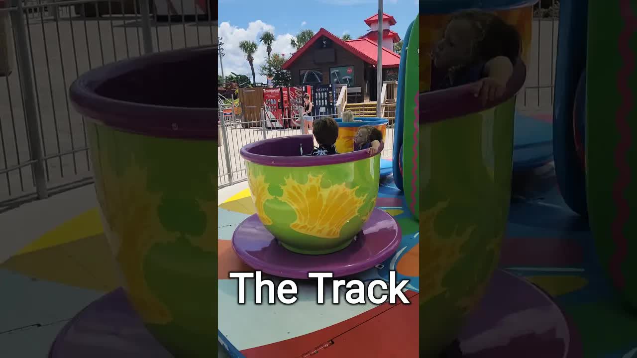 the full life crew: teacup ride fun at the track, destin florida