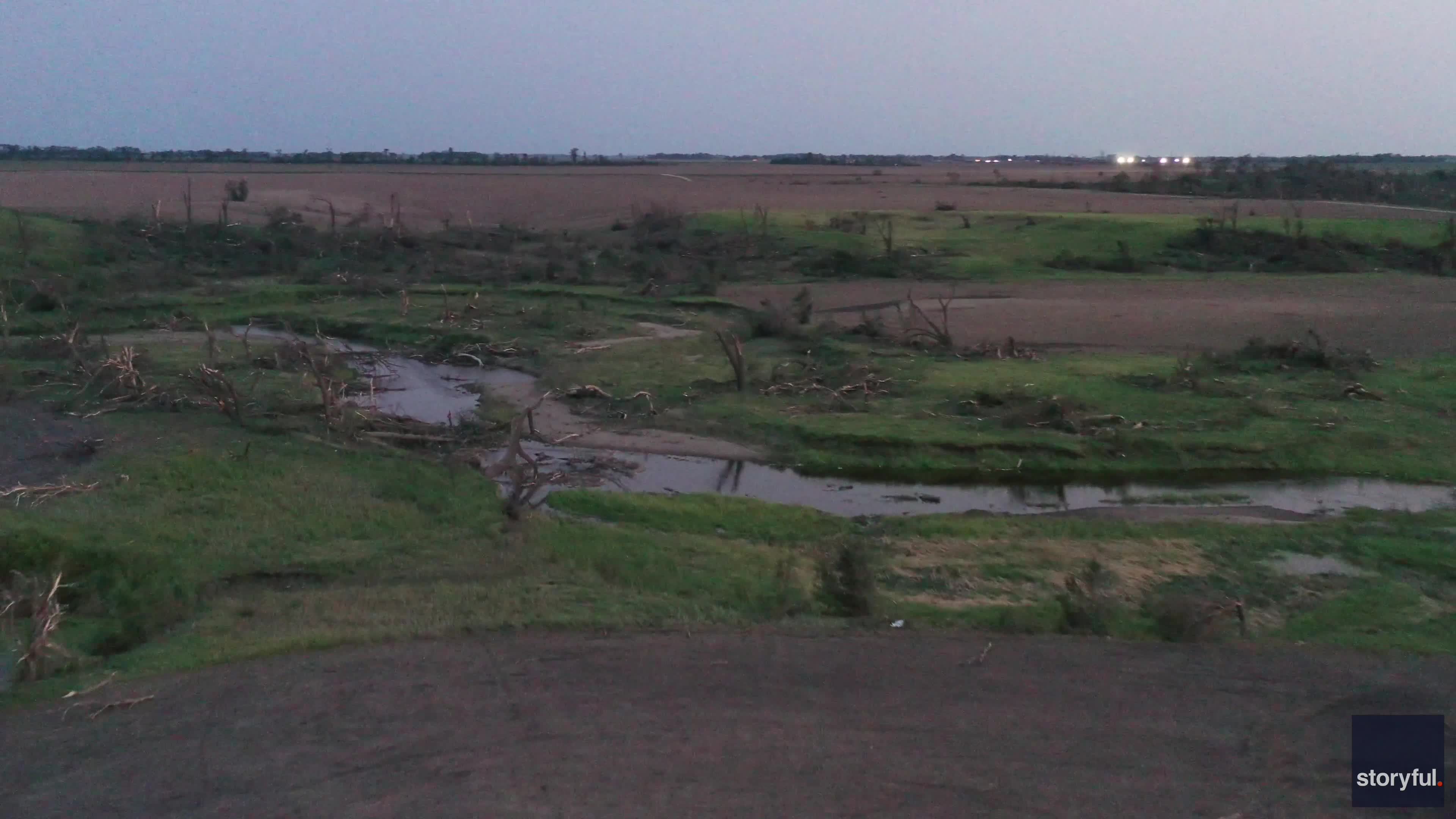 Drone Footage Shows Aftermath of Deadly North Dakota Tornado
