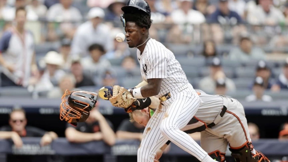 MLB: Scare at Yankee Stadium! Orioles Catcher Injured After Brutal ...