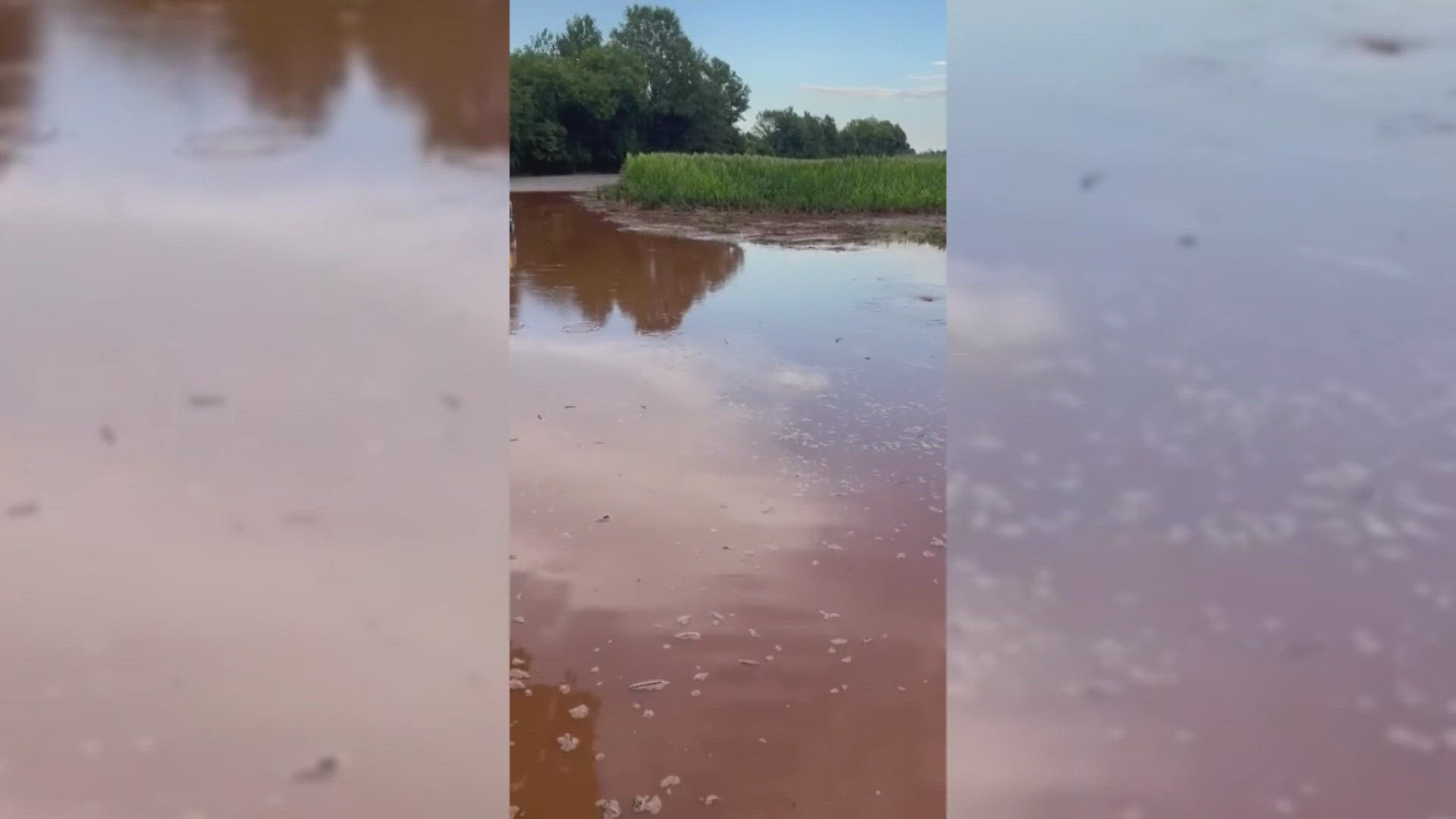 Sunday afternoon flooding in Madison County