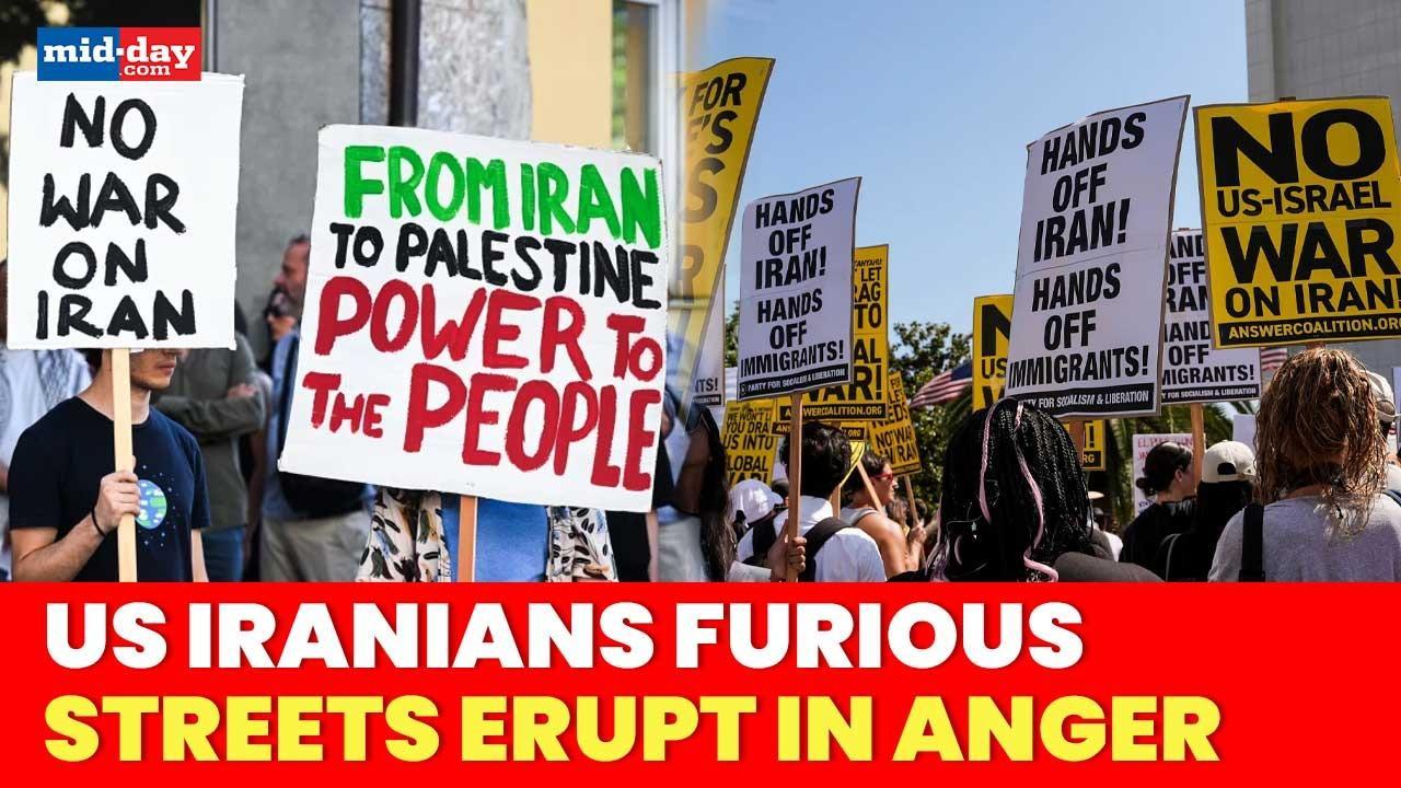 Iranian-Americans Protest U.S. Bombing of Iran in Los Angeles | Israel ...