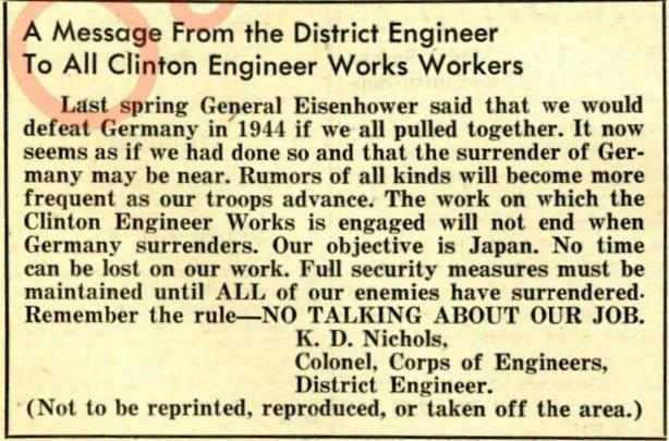 Kenneth D. Nichols, the father of Oak Ridge: The road to Trinity
