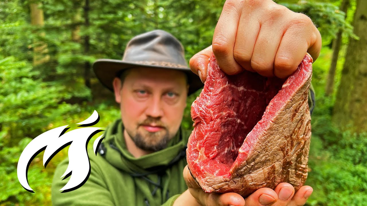 Preparing and Filling a Hip Cut in the Forest🔥