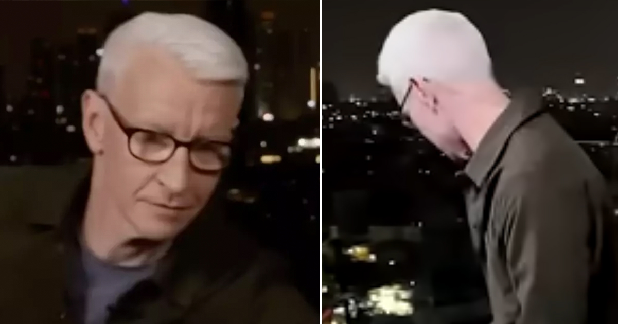 Anderson Cooper forced to evacuate set while live on-air from Israel