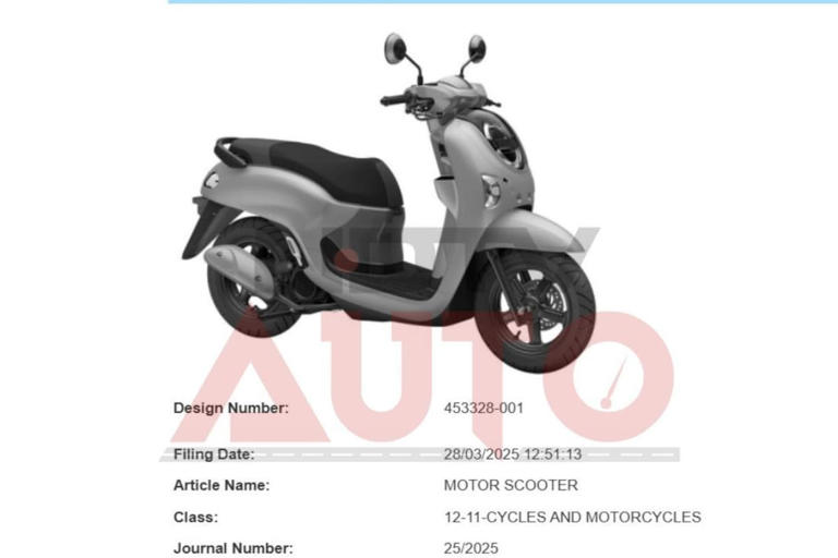 2025 Honda Scoopy Design Patented In India; Here's What To Expect