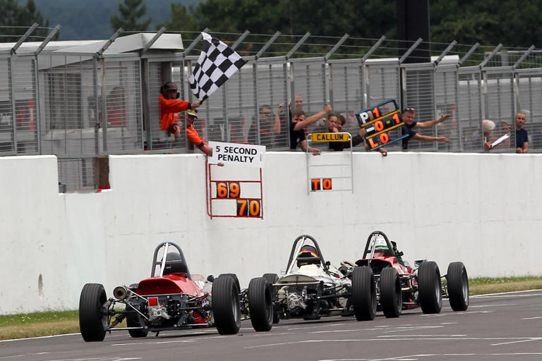 Donington Park HSCC highlights: Rare Caldwell car races as FF1600 ...
