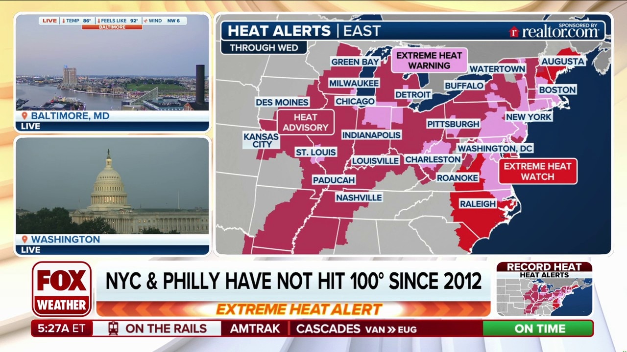 Potentially deadly heat wave fires up across eastern U.S. this week