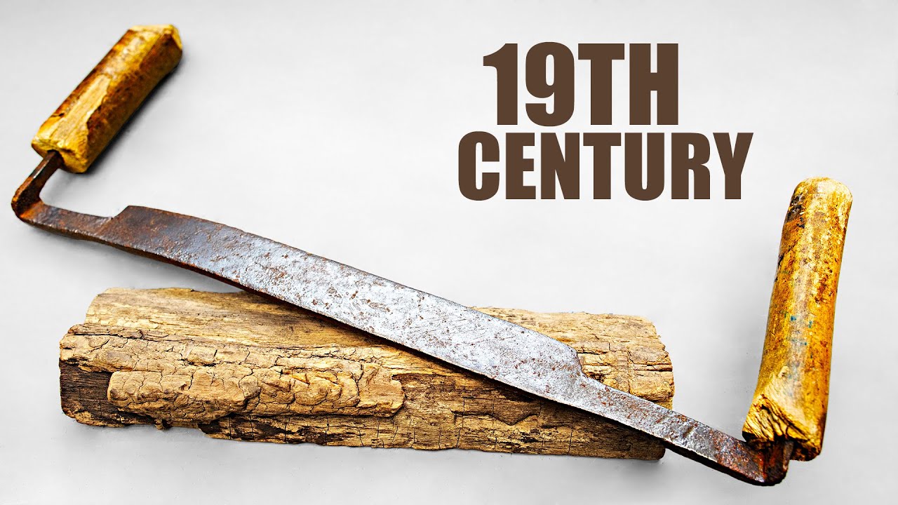 Old tool restoration: Saving a rusty drawknife