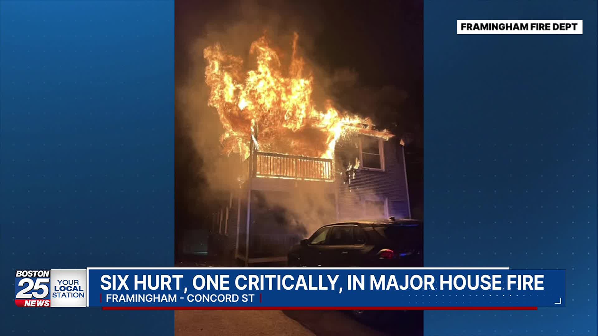 6 injured, 1 in critical condition following early morning fire in ...