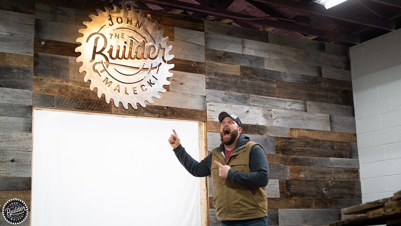 DIY Barn Wood Wall and Metal Sign | Vlog 005