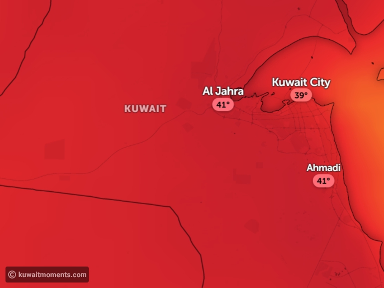 June 23, 2025: Kuwait Sizzles at 47 °C With Dusty NW Winds