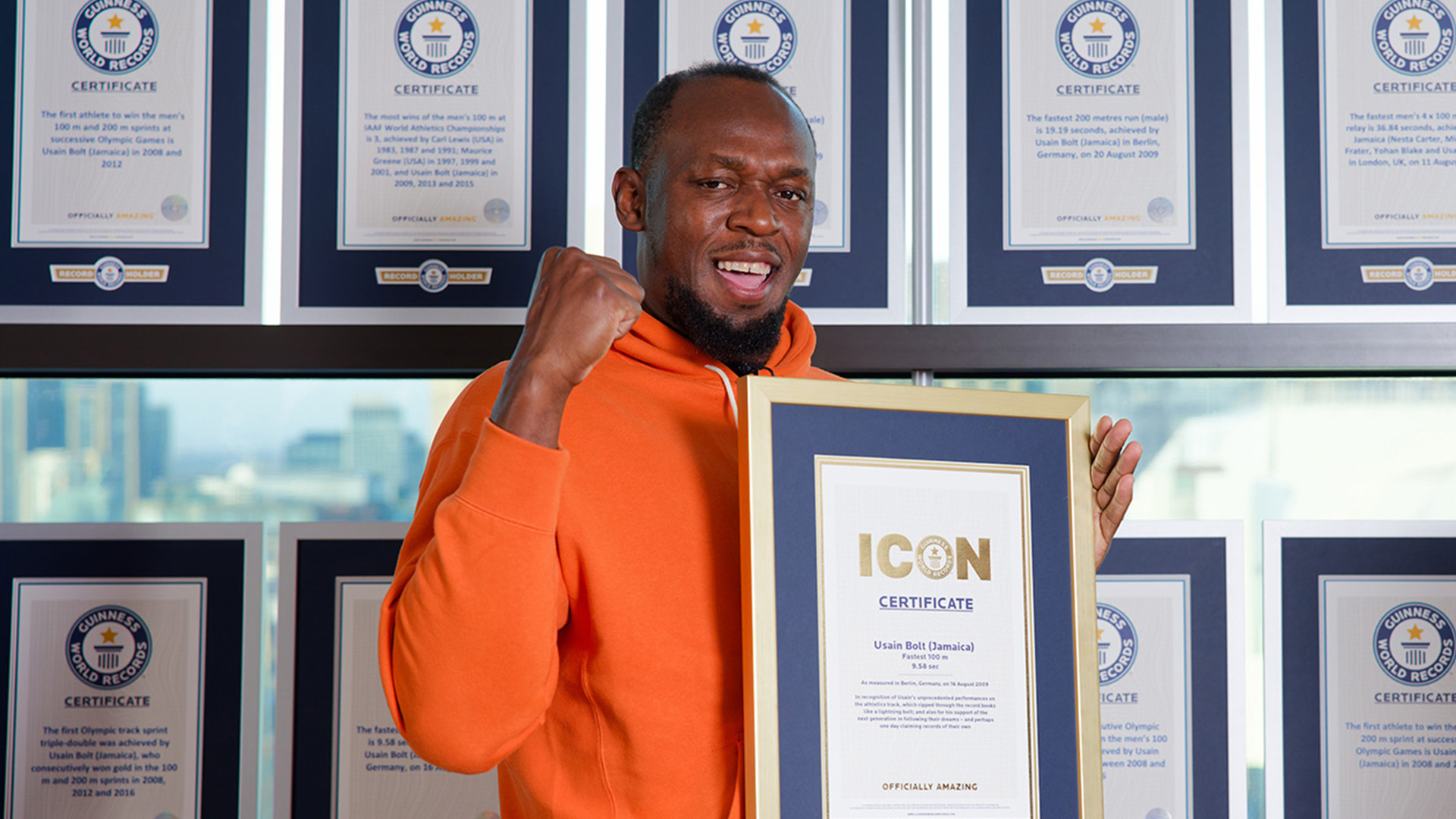 Usain Bolt unveiled as latest Guinness World Records ICON