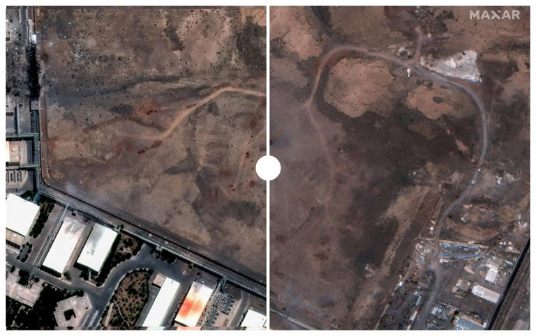 Before & after: Satellite images show damage caused to Iran’s Fordo ...