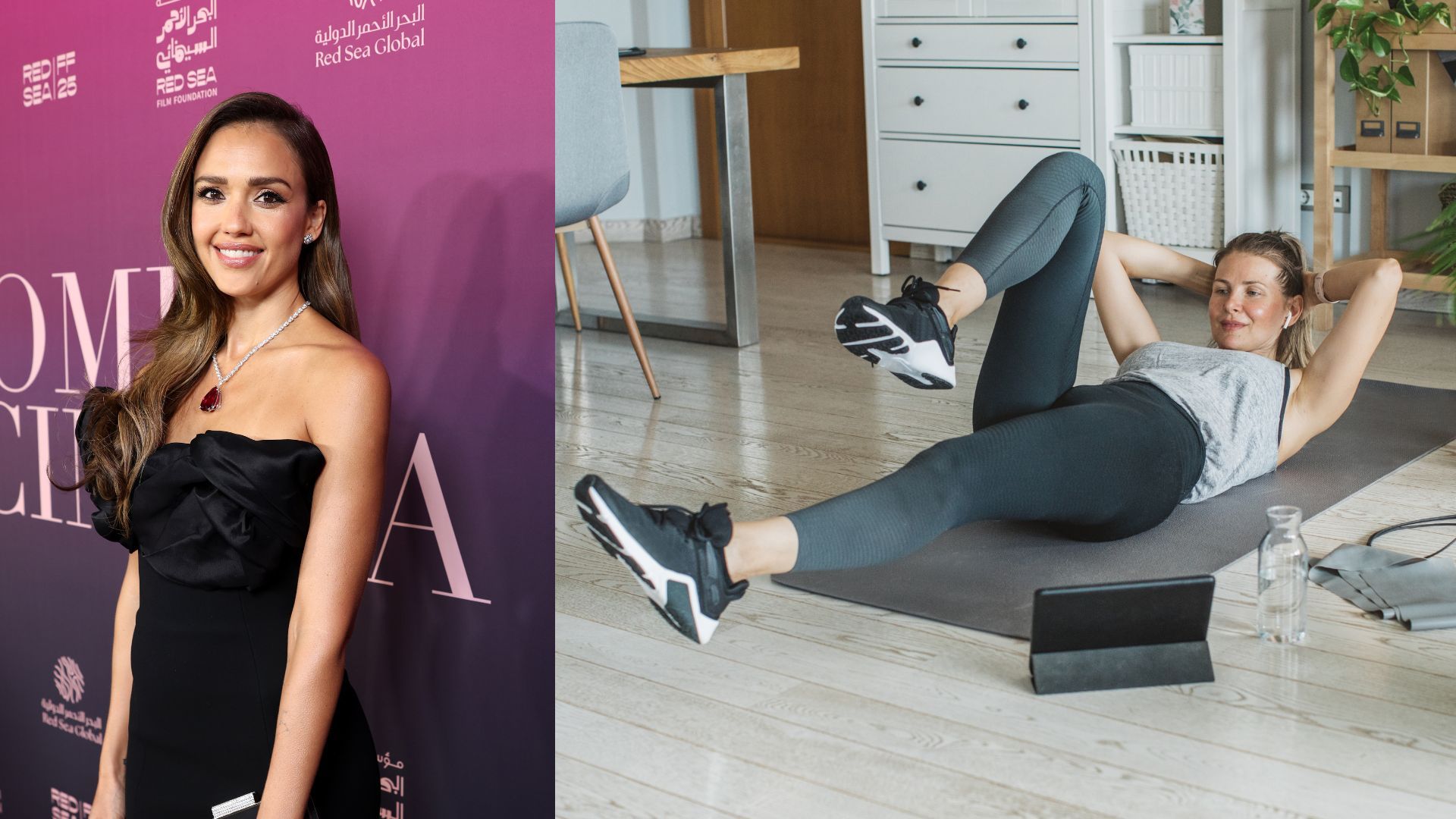 Not keen on sit-ups? Jessica Alba's PT has a 3-move core workout that ...