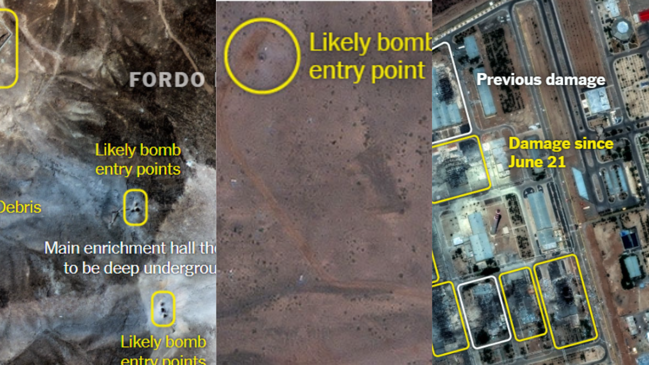 Satellite Images Show Trail Of Destruction At Fordow, Natanz, Isfahan ...
