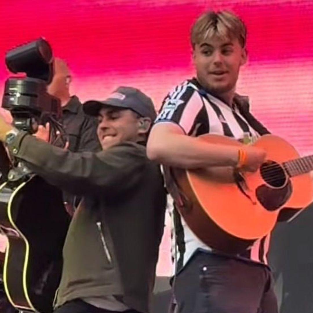 Lucky shirt moment: Insane Competitions winner takes to the stage with ...