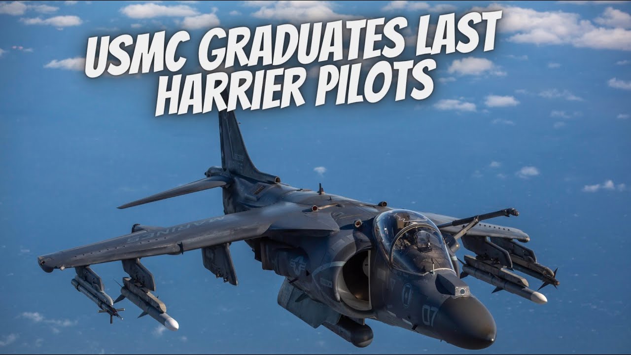 USMC graduates last AV8B Harrier pilots