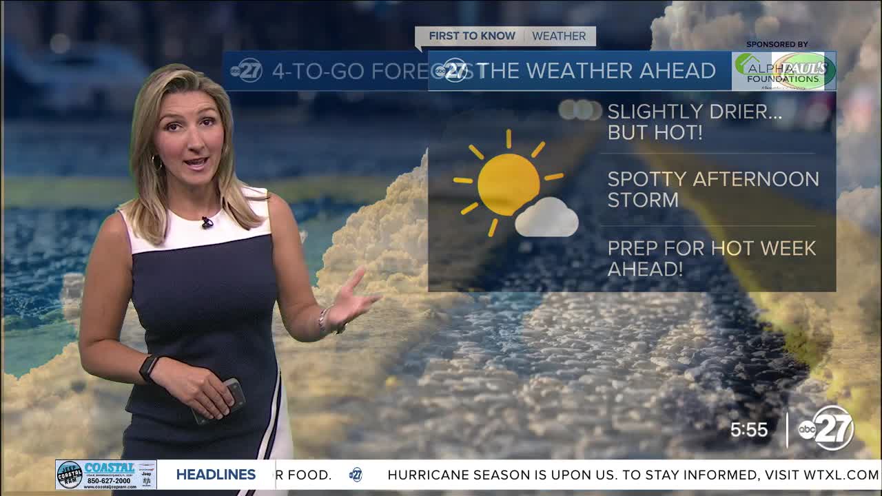 Heat building as highs soar into upper 90s