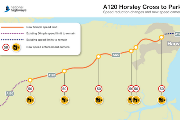 A120: 25-mile diversion route in place as major Essex road closes for ...