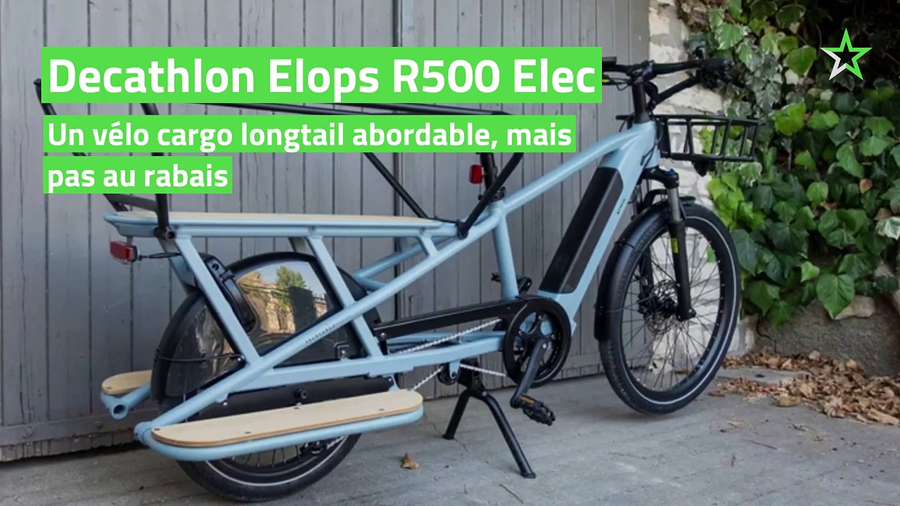 🚲 Test Decathlon Elops R500 Elec : un vélo cargo longtail abordable