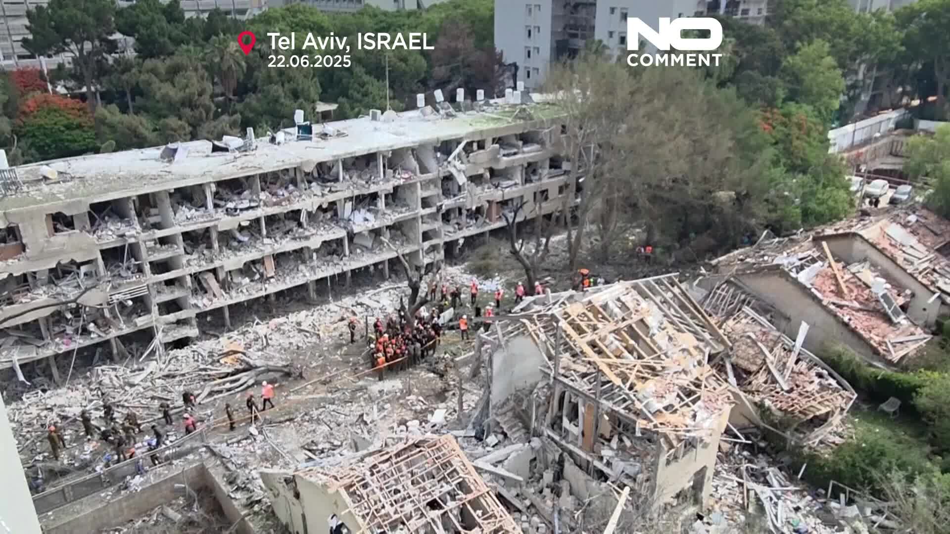 Iran targets Tel Aviv with missile strikes, causing damage