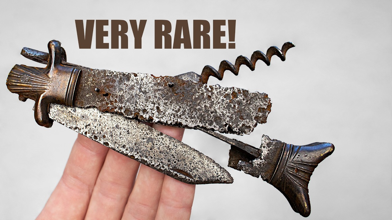 Watch this 19th-century French pocket knife come back to life