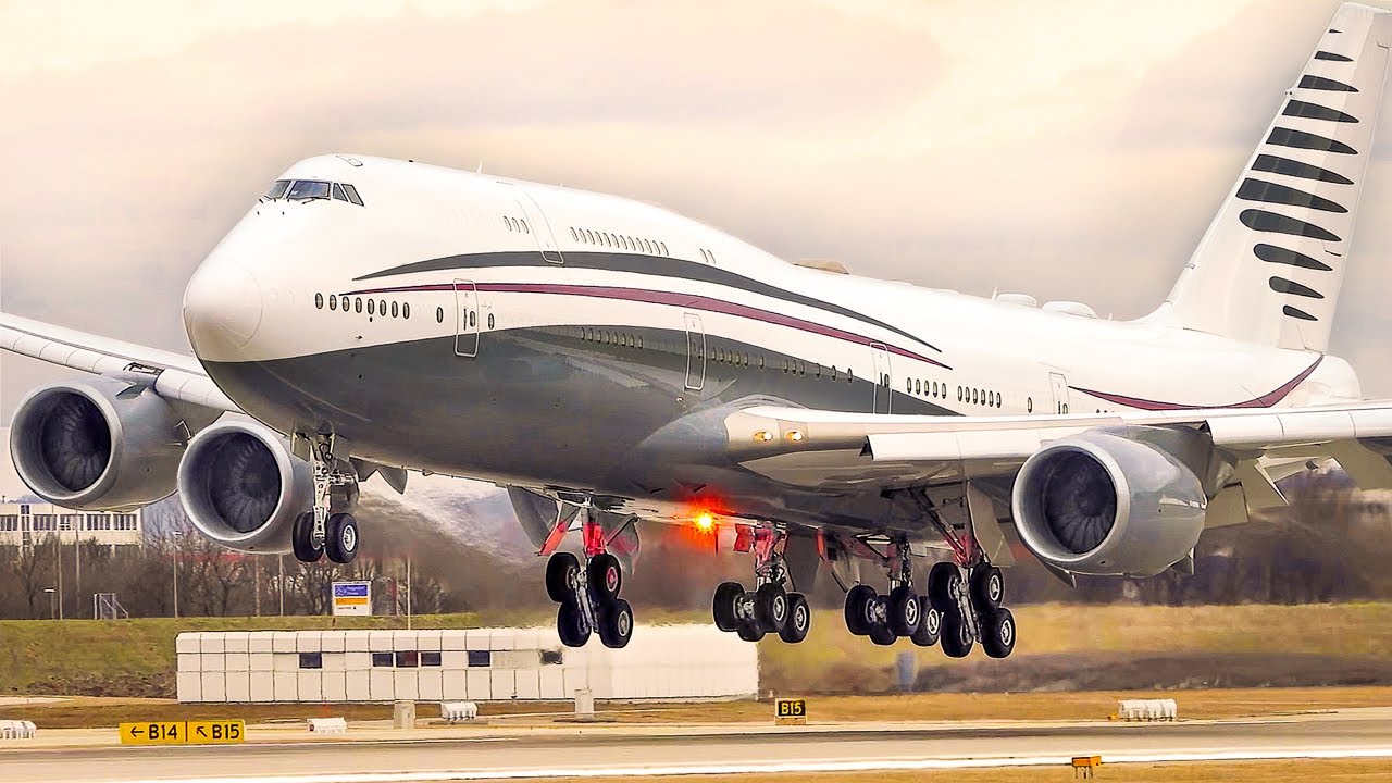 Watch 28 VIP and military aircraft arrive for the Munich Security ...