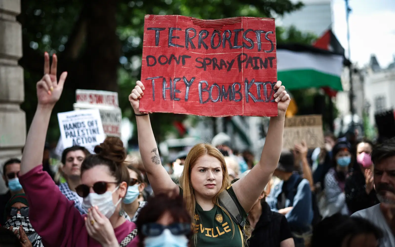 Palestine Action protesters gather despite synagogue attack