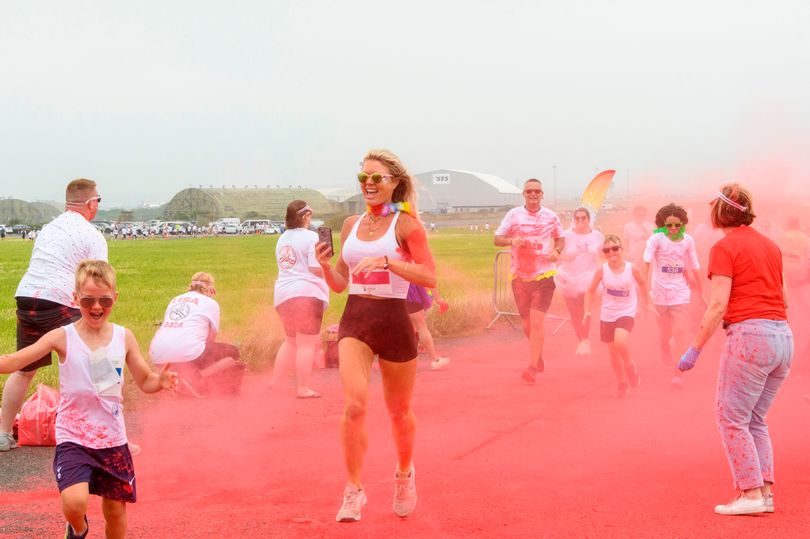 Rainbow Run at RAF St Mawgan in vibrant pictures as hundreds take part