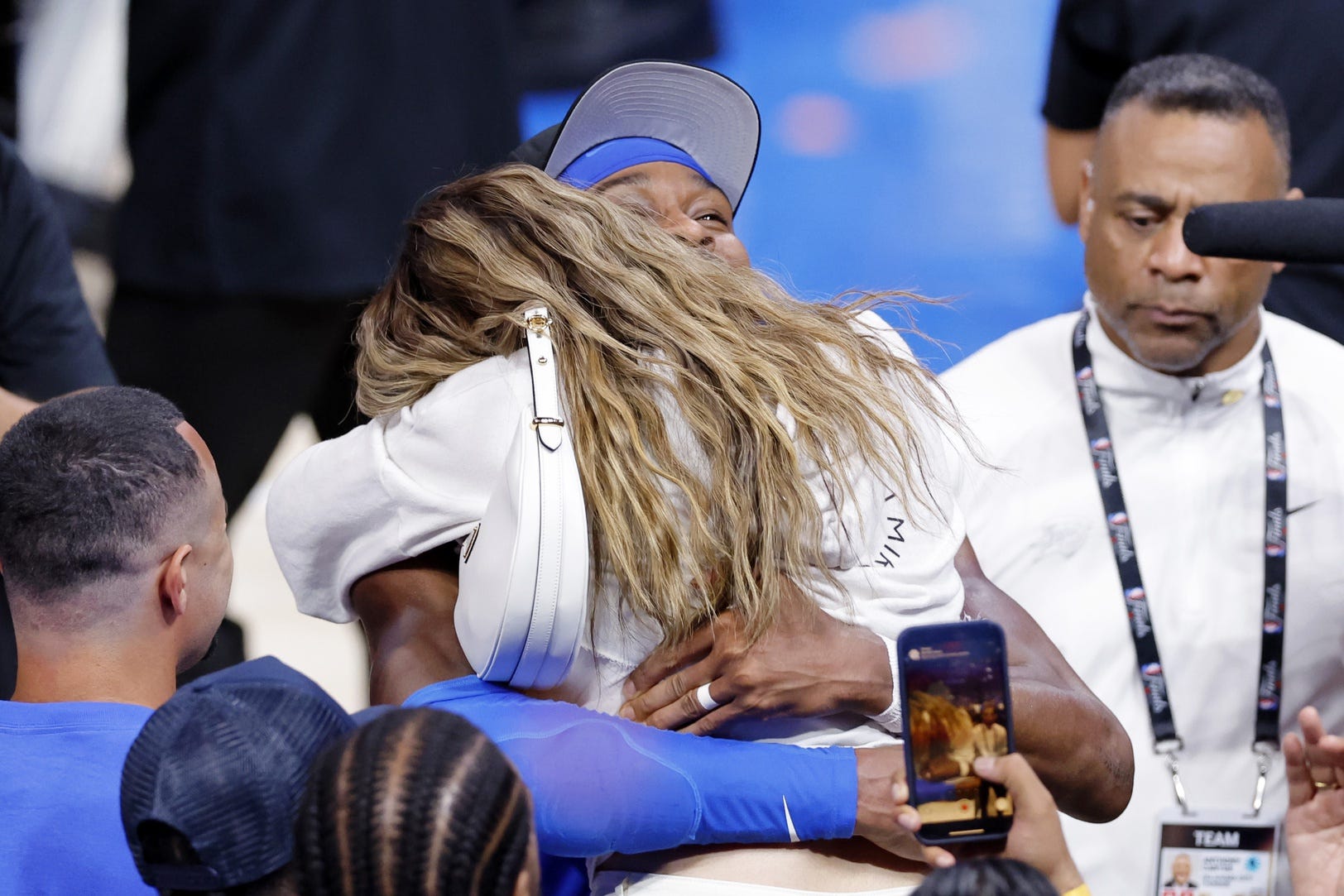 LOOK: The Finals MVP hugs his wife and other pictures of the day in the NBA