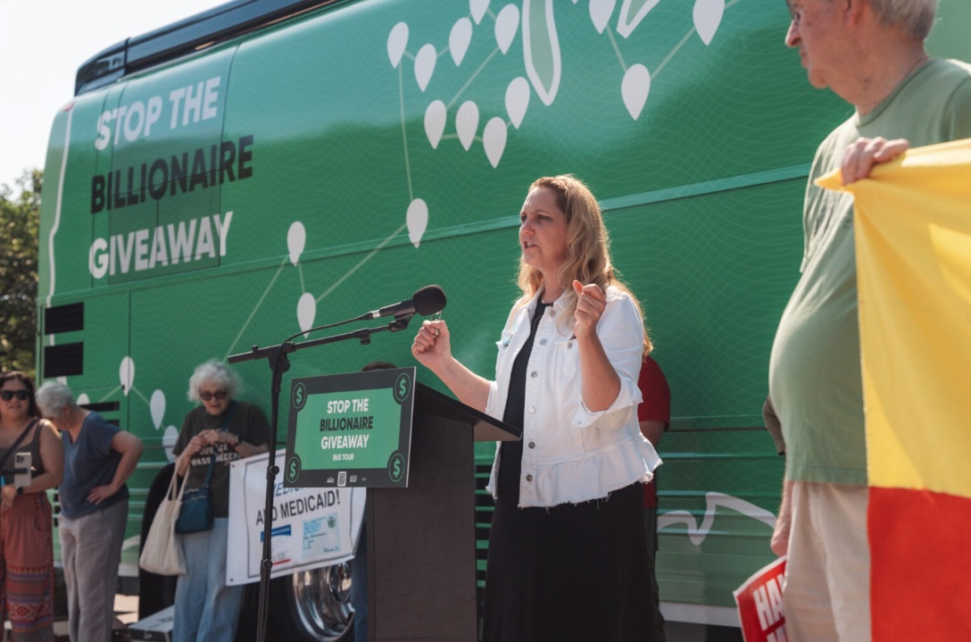 Wisconsin activist heads bus tour with Fair Share America to push back ...