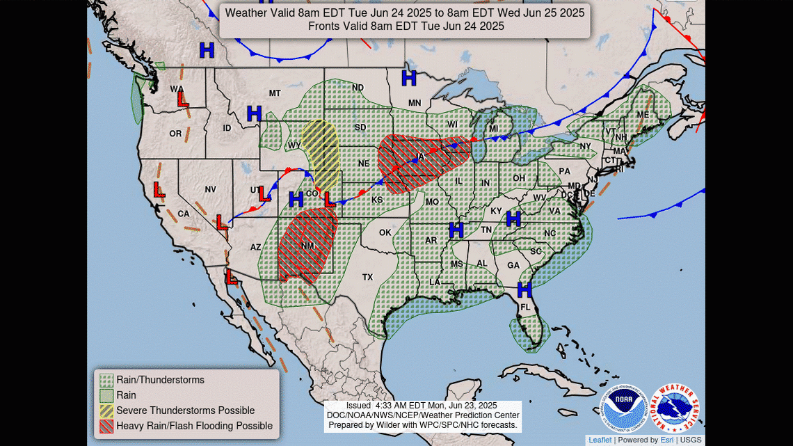 Hot, humid weather grips Kansas City; Severe storms possible in NW Missouri