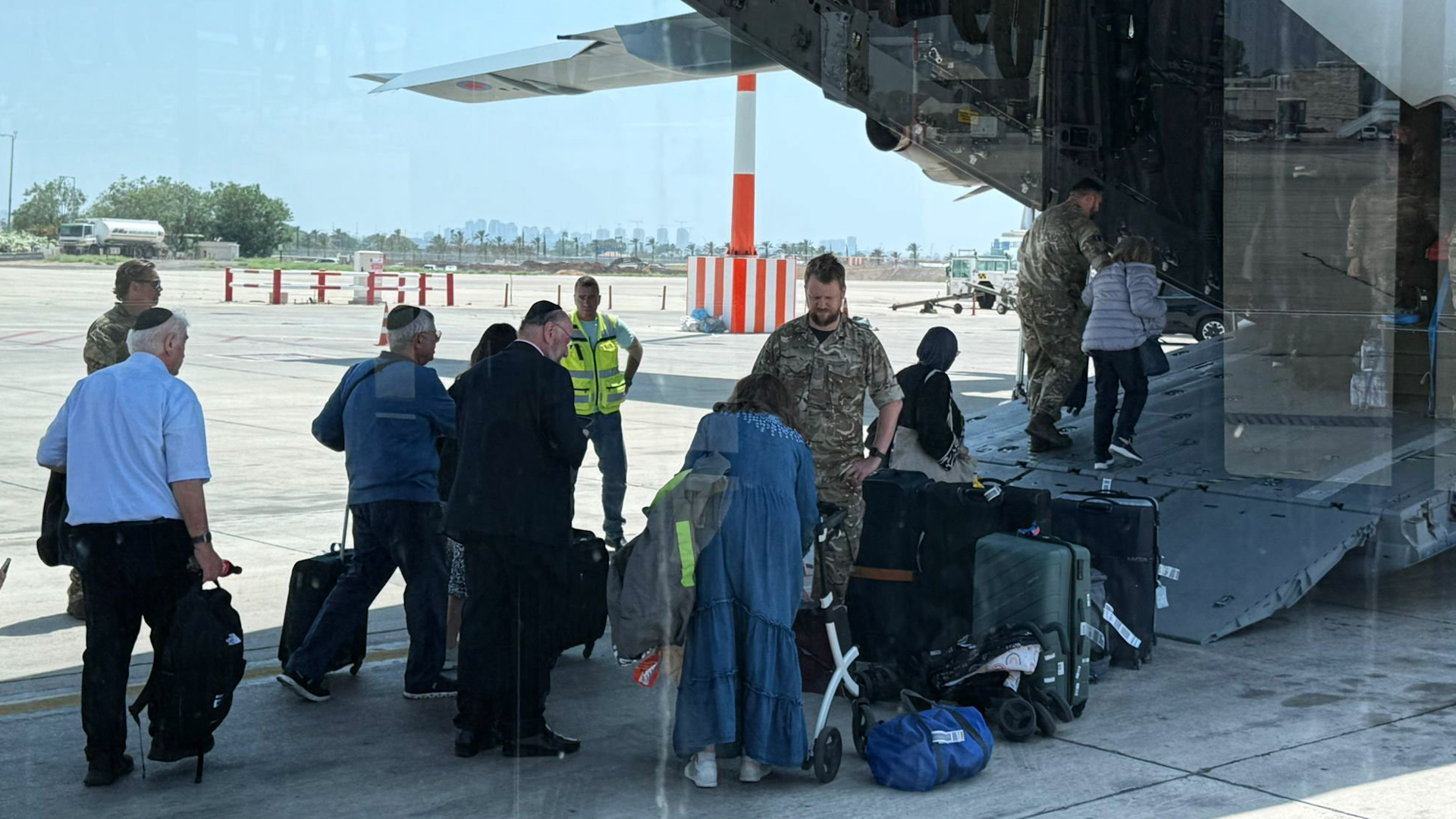 British nationals board RAF emergency flight out of Israel