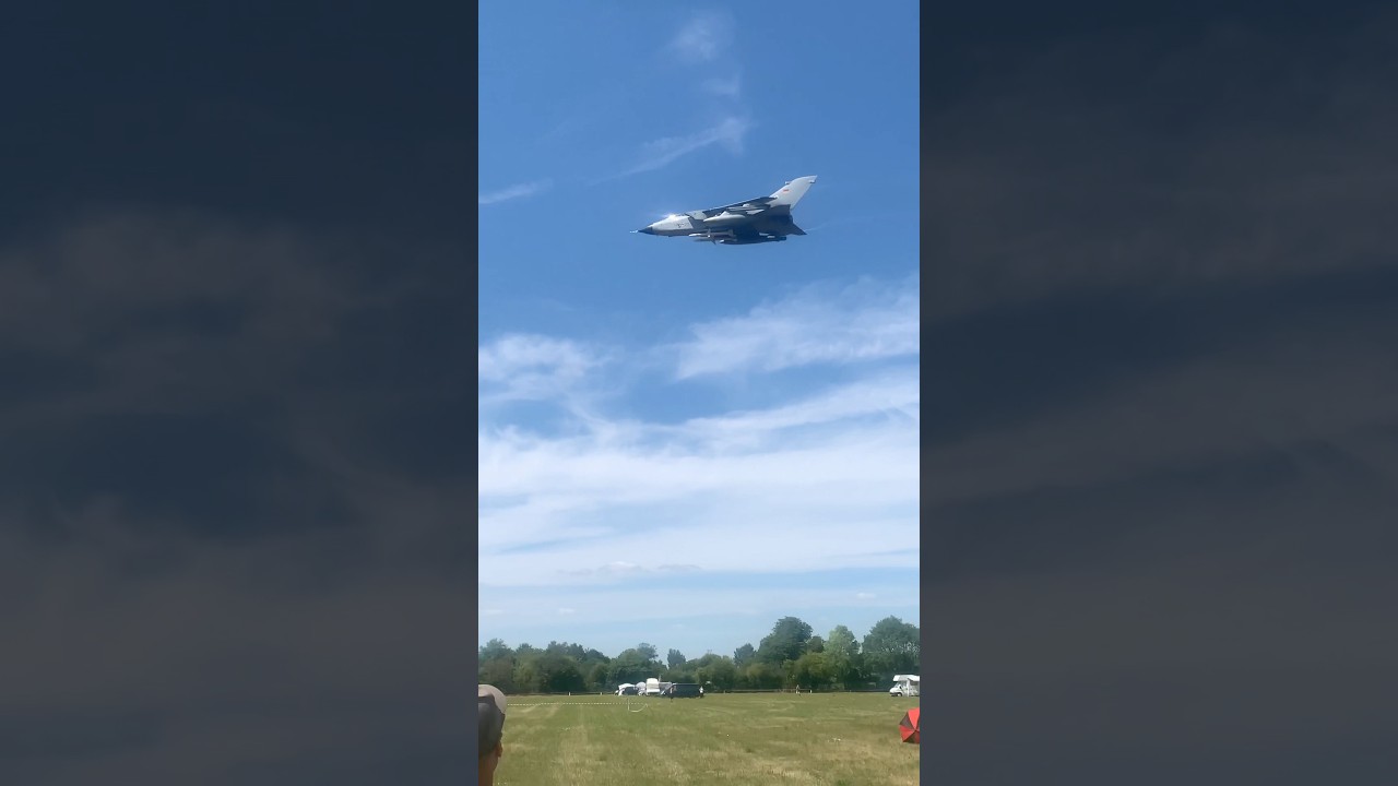 Swept Wing Tornado Jet Flyby