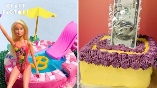 Creative Cake Creations: Barbie Pool Party & Hidden Surprises Galore ...