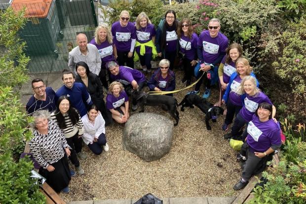 Epic barefoot walk challenge completed for cancer charity