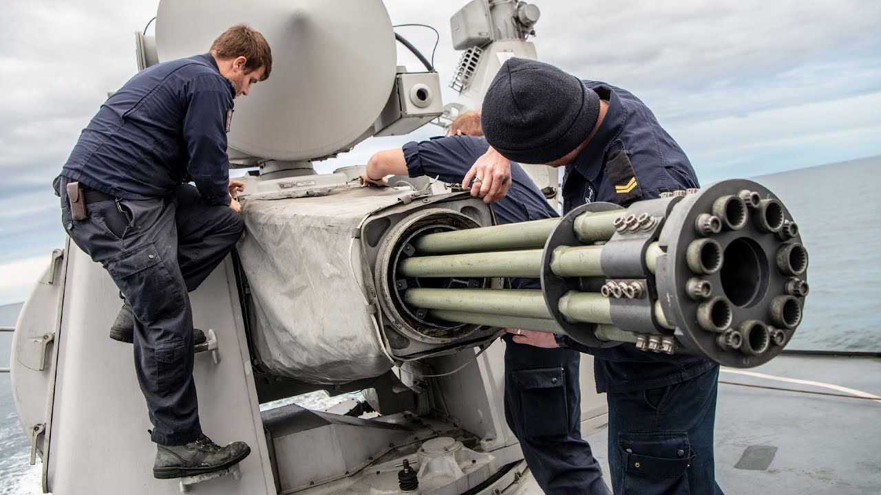 The US Phalanx CIWS: Powerful Close-In Defense System in Action