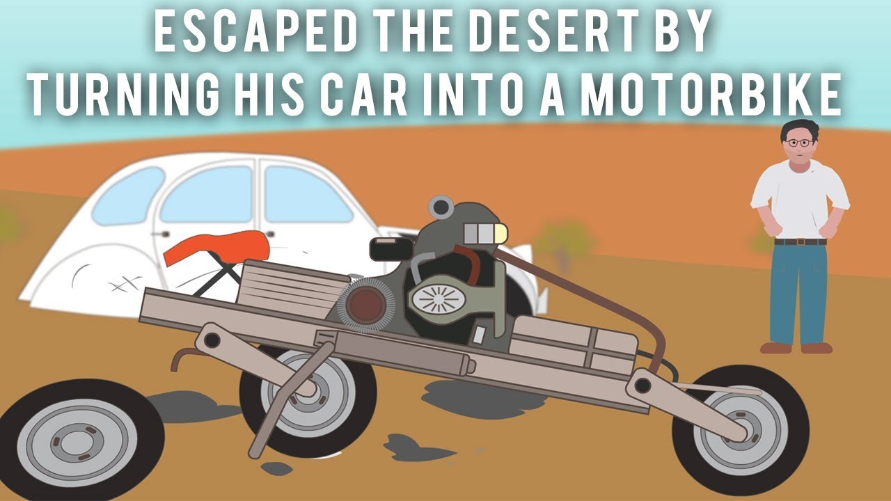 How One Man Escaped the Sahara by Rebuilding His Car Into a Bike