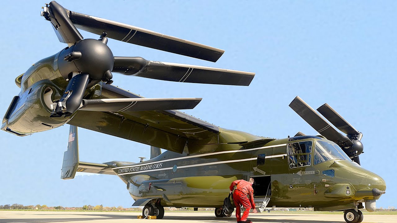 Giant helicopter designed to fold like a transformer