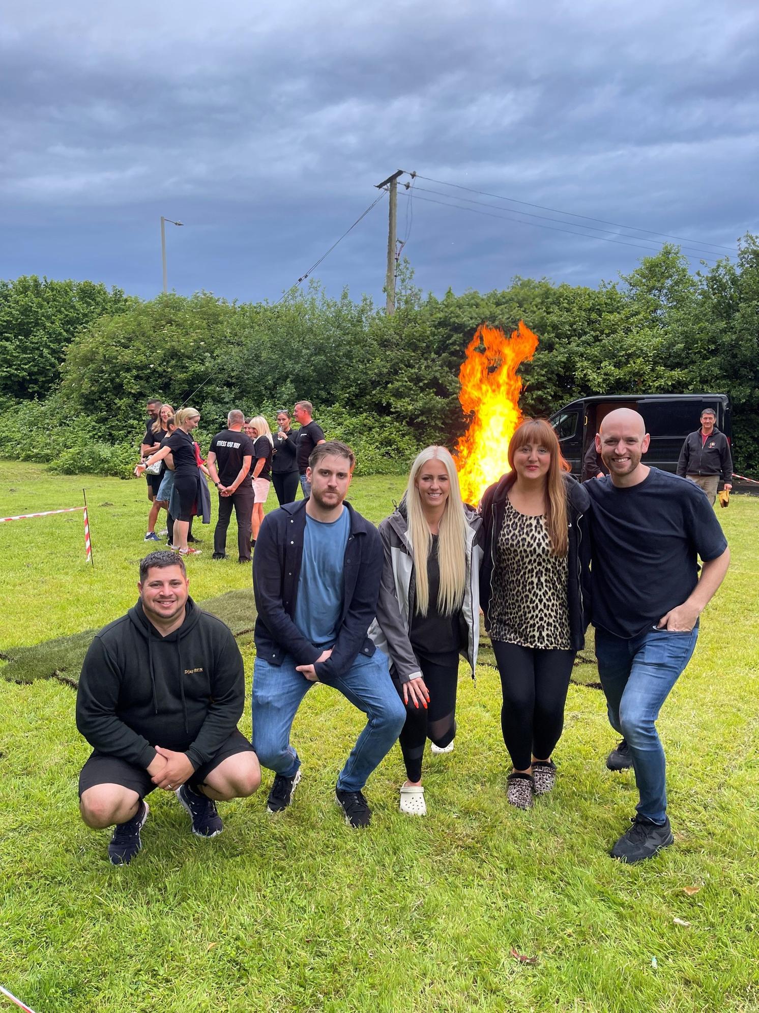 Lancashire businesses walk over hot coals and broken glass for Rainbow Hub