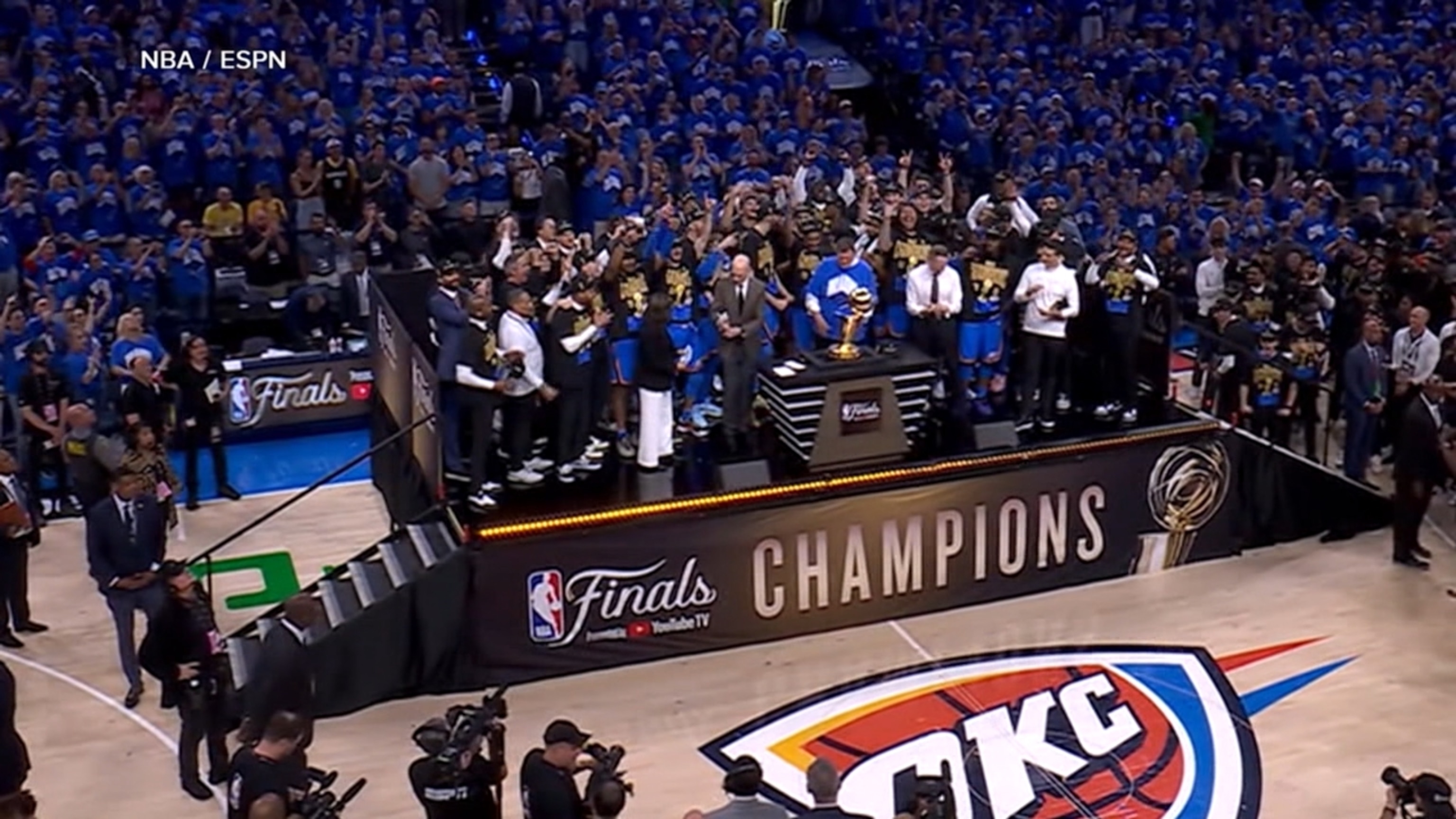OKC Thunder storm their way to 1st NBA title