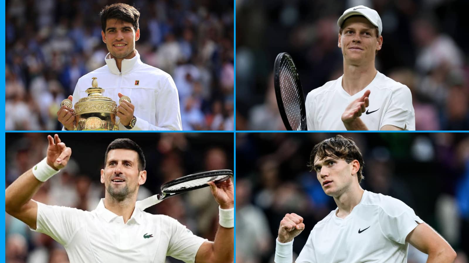 Wimbledon 2025 men’s singles seeds confirmed: Sinner streak continues ...