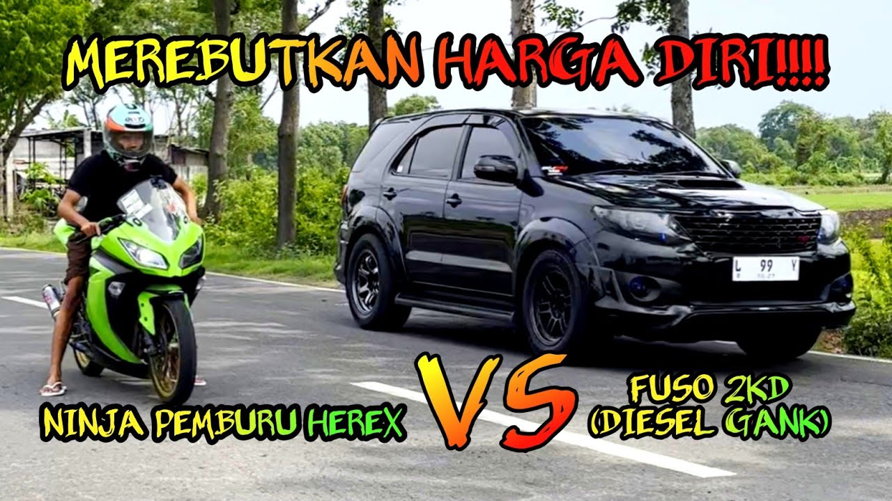 Fuso 2KD Diesel Gank Vs. Ninja Pemburu Herex