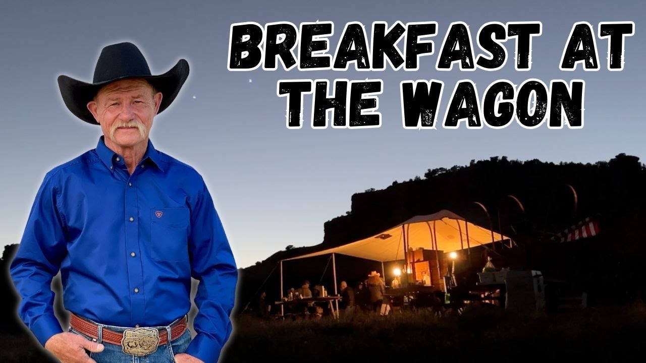 Wyoming Cowboy Breakfast - Sourdough Pancakes at the Chuck Wagon