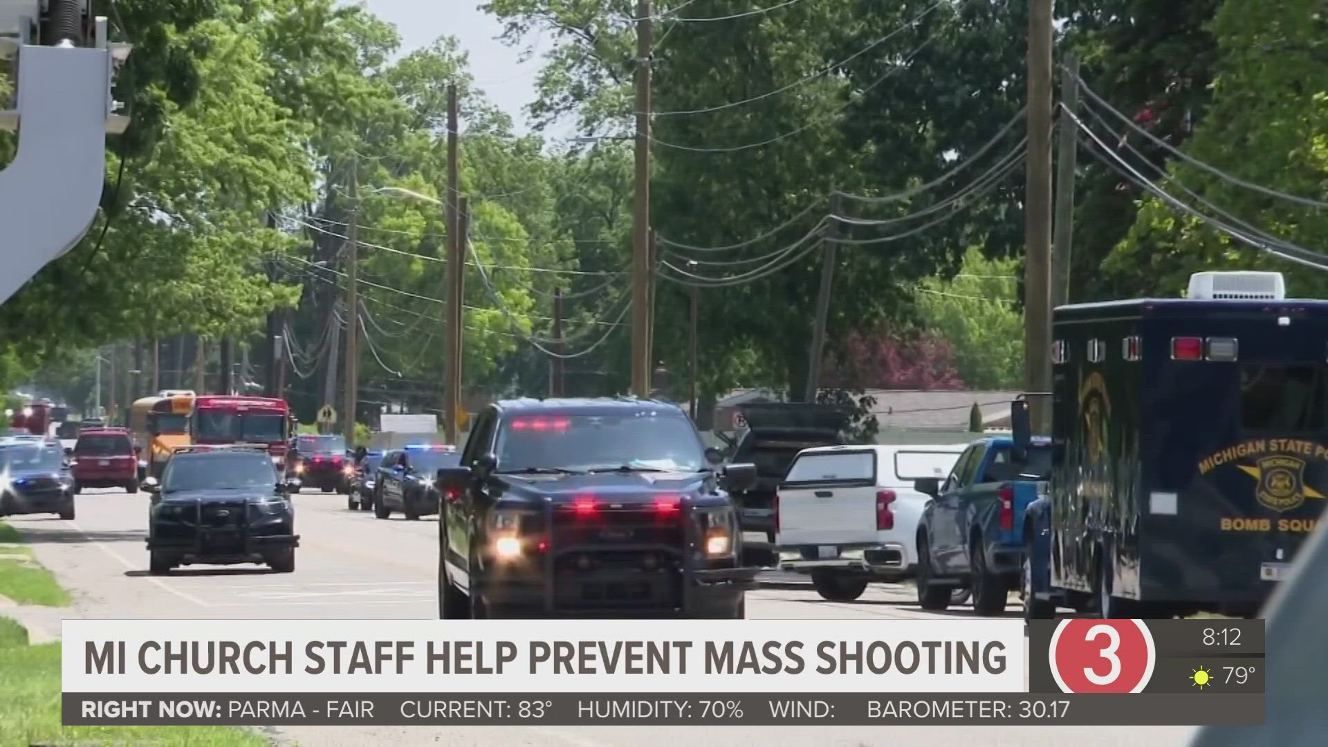 Police say a man opened fire outside a church before staff fatally shot ...