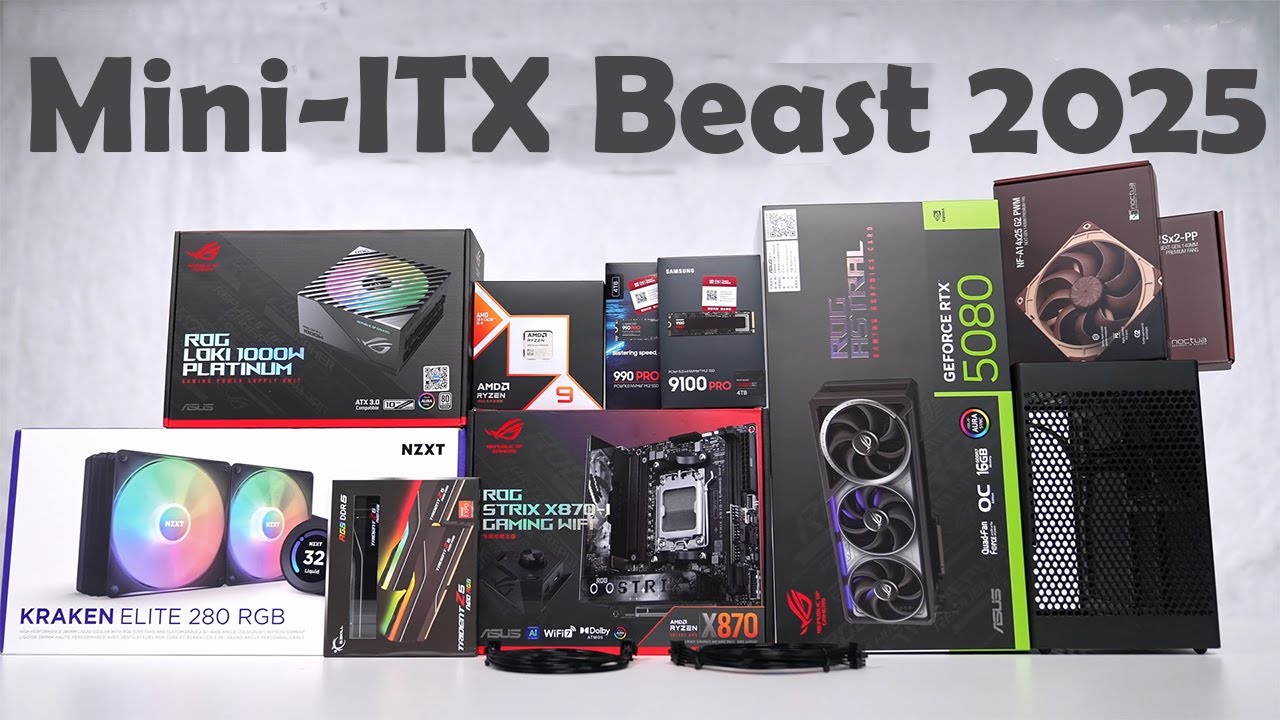 Mini-ITX Beast 2025 Ryzen 9 9950X3D, Astral RTX™ 5080 OC Edition, 8TB ...