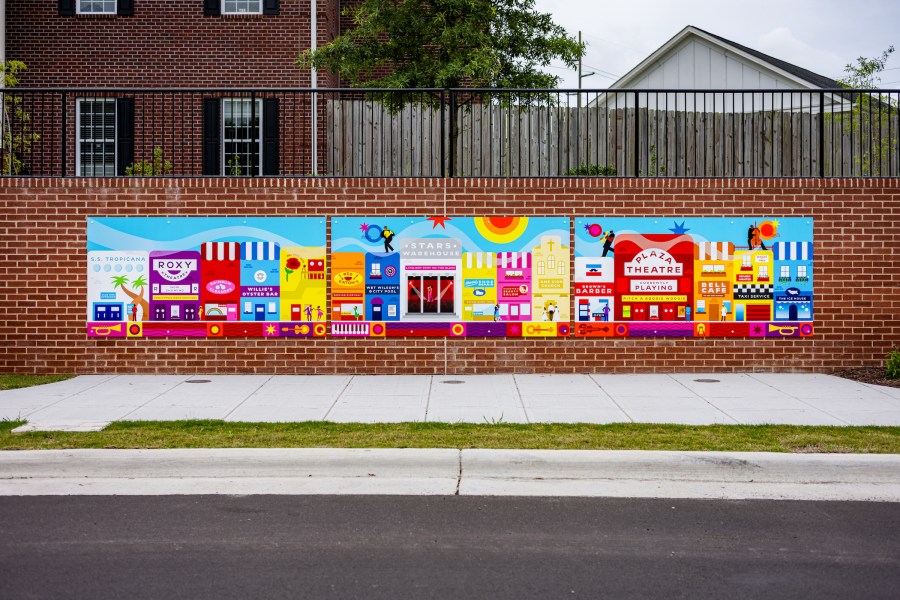 New mural from ECU alumni honors Greenville’s “The Block”