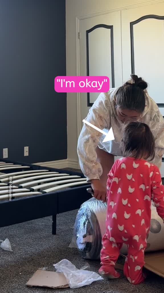 Poor Kid Gets Hit By Mattress