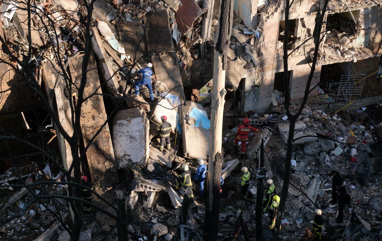 Russian strikes Kyiv with high-explosive fragmentation rocket